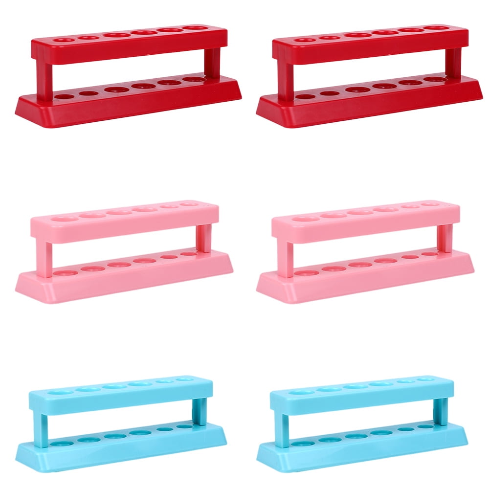 EXHUMKY 6Pcs Tube Rack Assorted Color Plastic Stands for Students ...