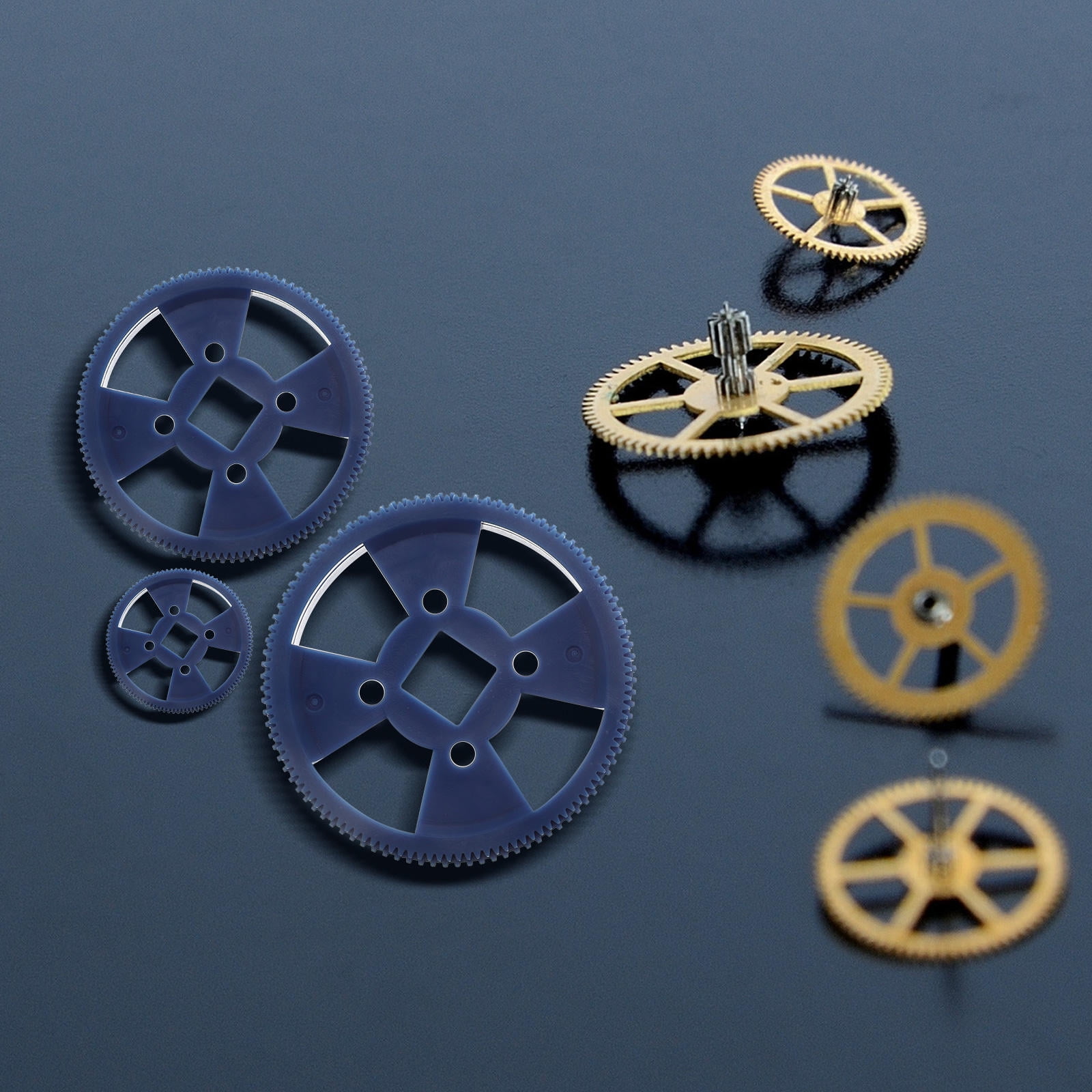 EXHUMKY 80Pcs Small Gears Diy Projects Assorted Color Plastic Gears ...