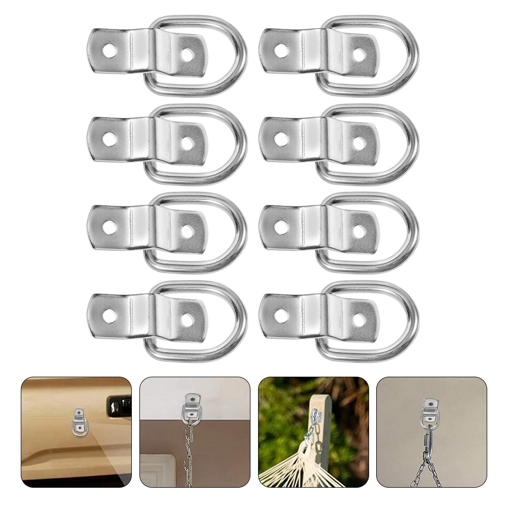 EXHUMKY 8Pcs Lashing Ring for Motorcycle Belts D-ring Tie Down Anchor Zinc-plated - Walmart.com