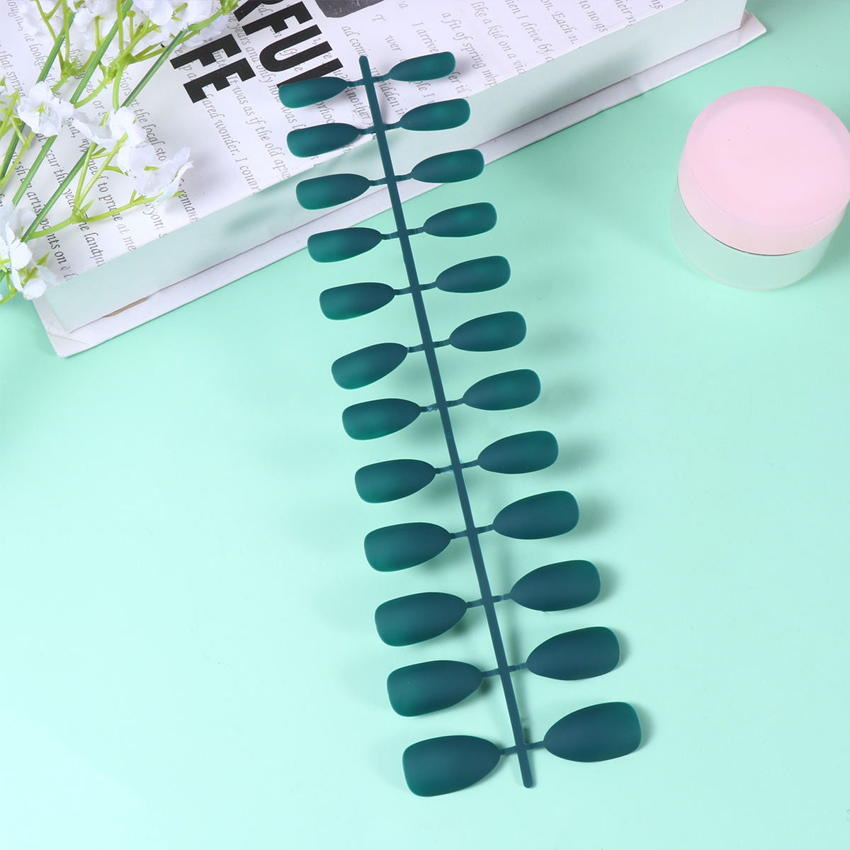 EXHUMKY 96Pcs 4Set Water Full Cover False Nails for Girls Christmas Birthday Parties - Walmart.com