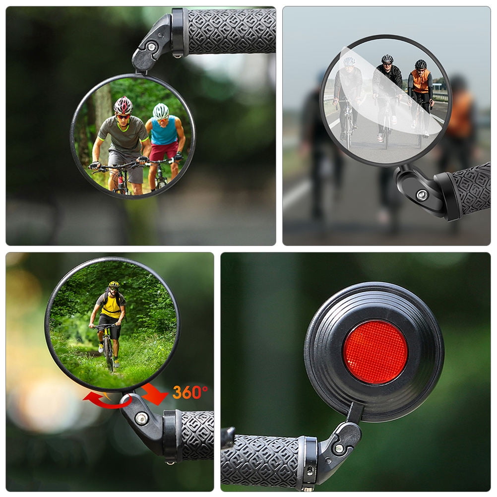 EXHUMKY Bike Mirrors 1Pack 15X8.7X1Cm Assorted Color PC Nylon Acrylic ...