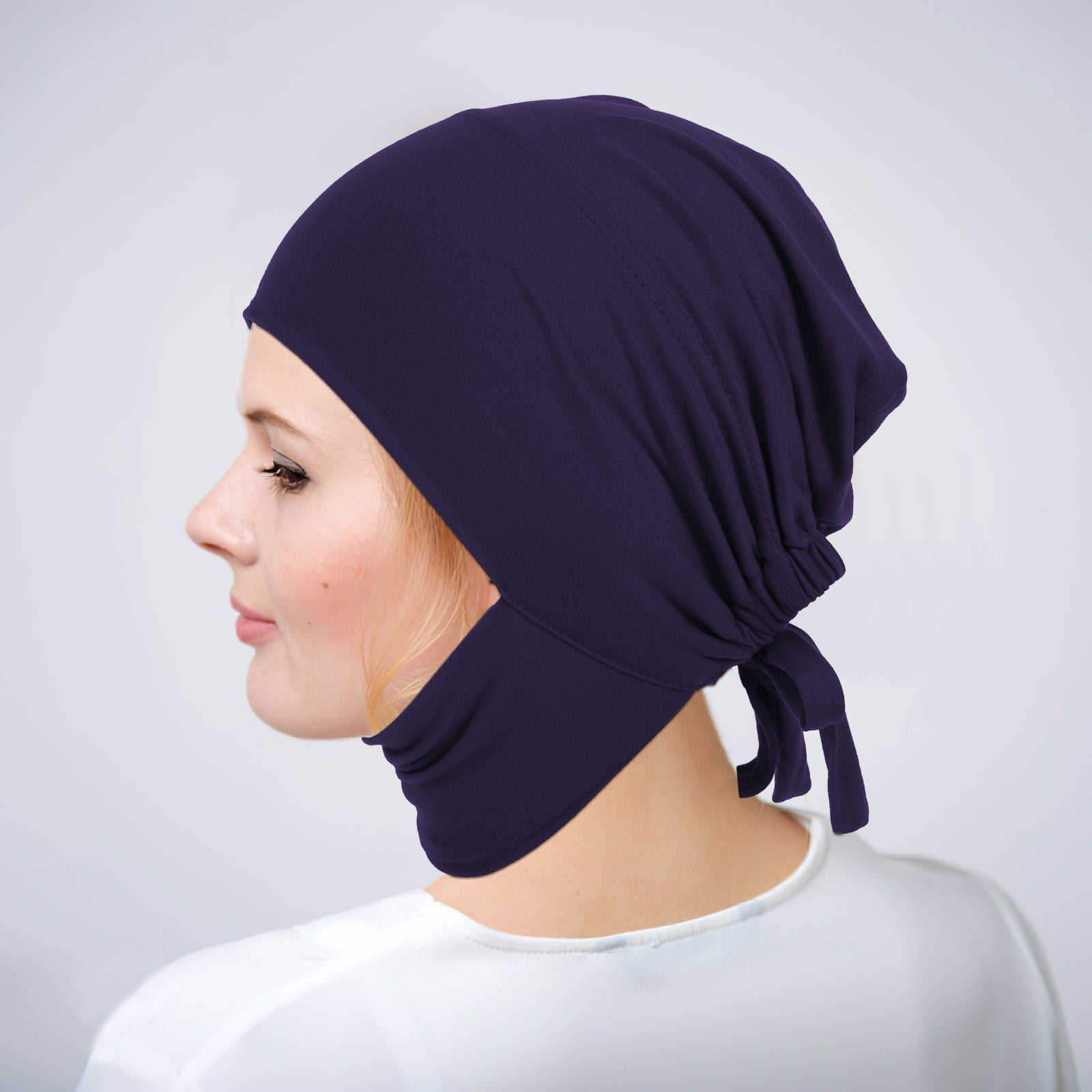 EXHUMKY Women's Navy Bonnet Hat with Adjustable Strap for Daily Wear ...