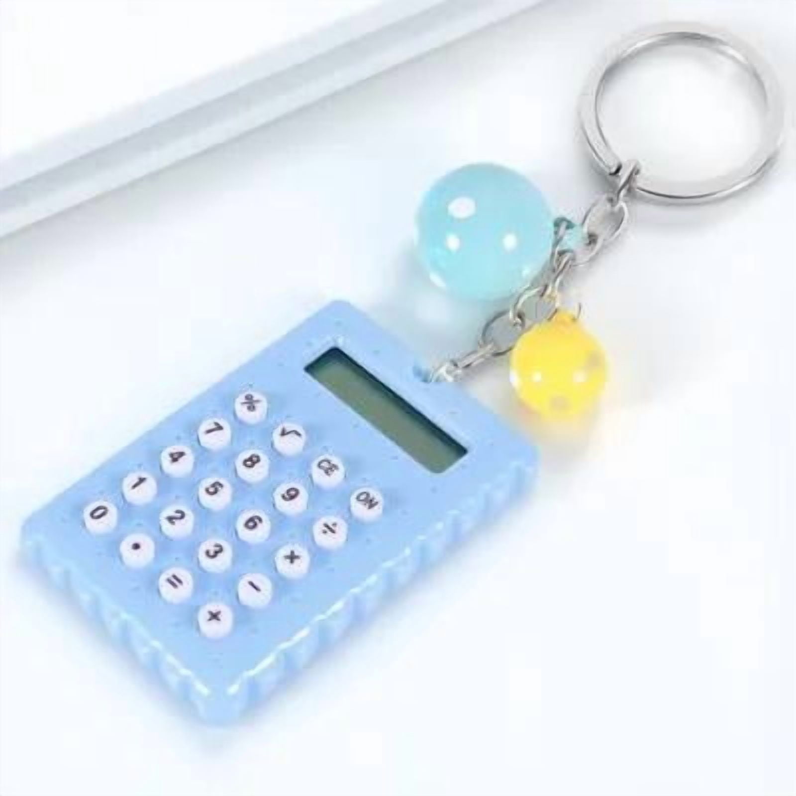 EXHUMKY Calculator with Keychain for Personal Use Candy Colors PVC 8 ...