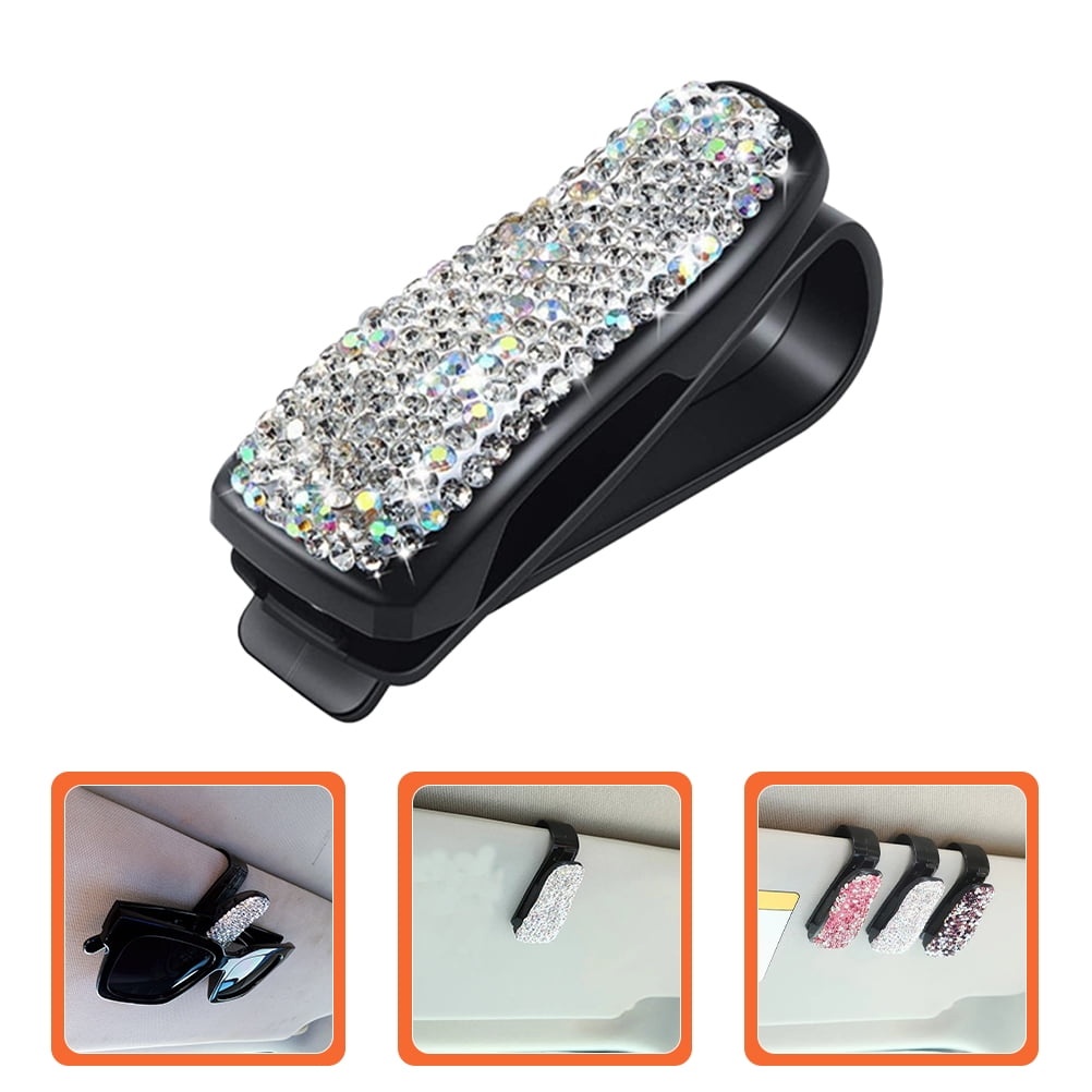 EXHUMKY Anti Scratch Eyeglass Clip for Vehicle Visor Multi Color ABS ...