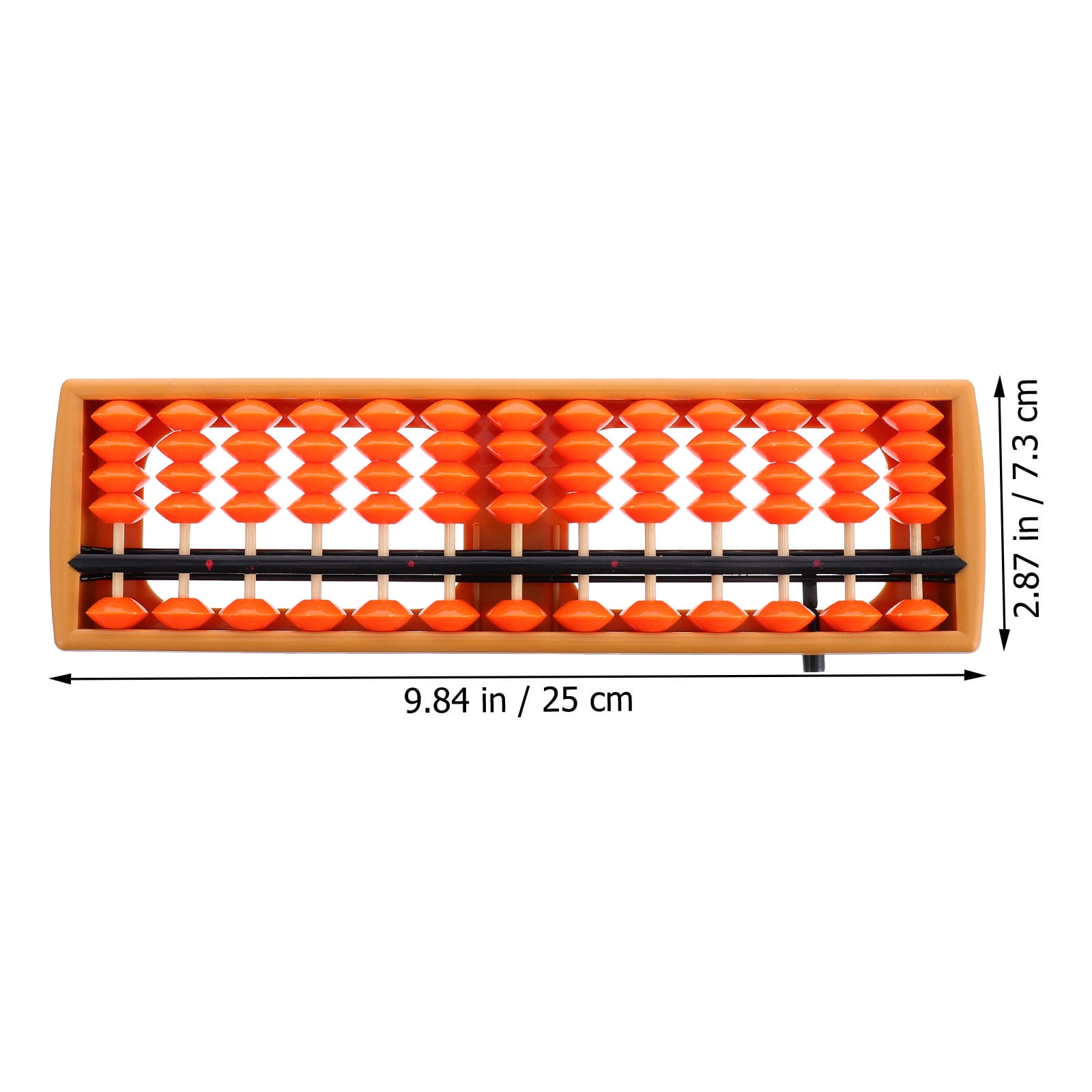 EXHUMKY Chinese Math Calculating Tool Orange ABS Abacus For Students ...