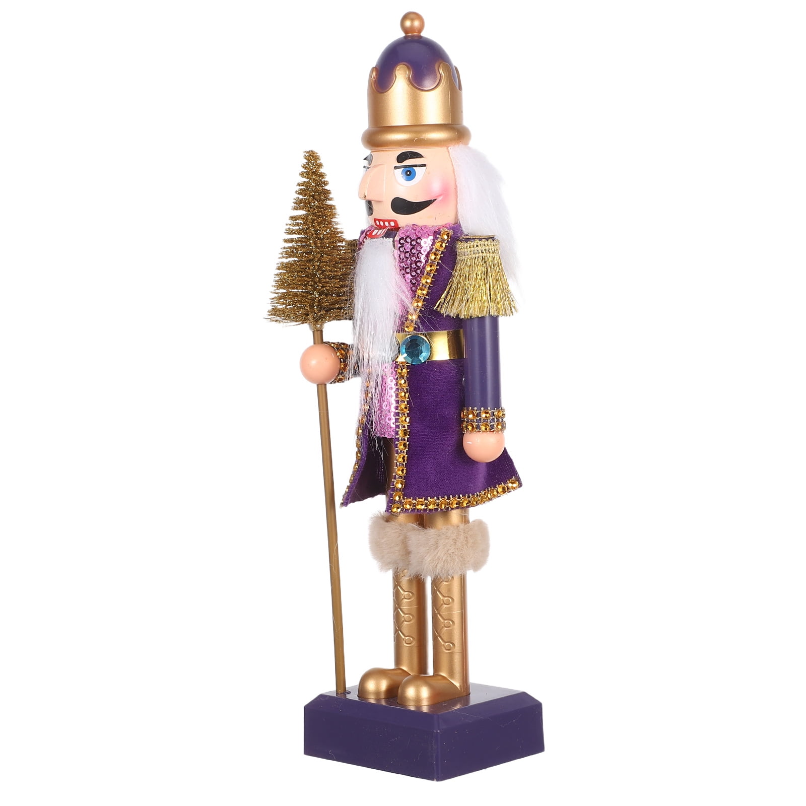 EXHUMKY Christmas Nutcracker Figurine Multi-Color Plastic and Cloth for ...