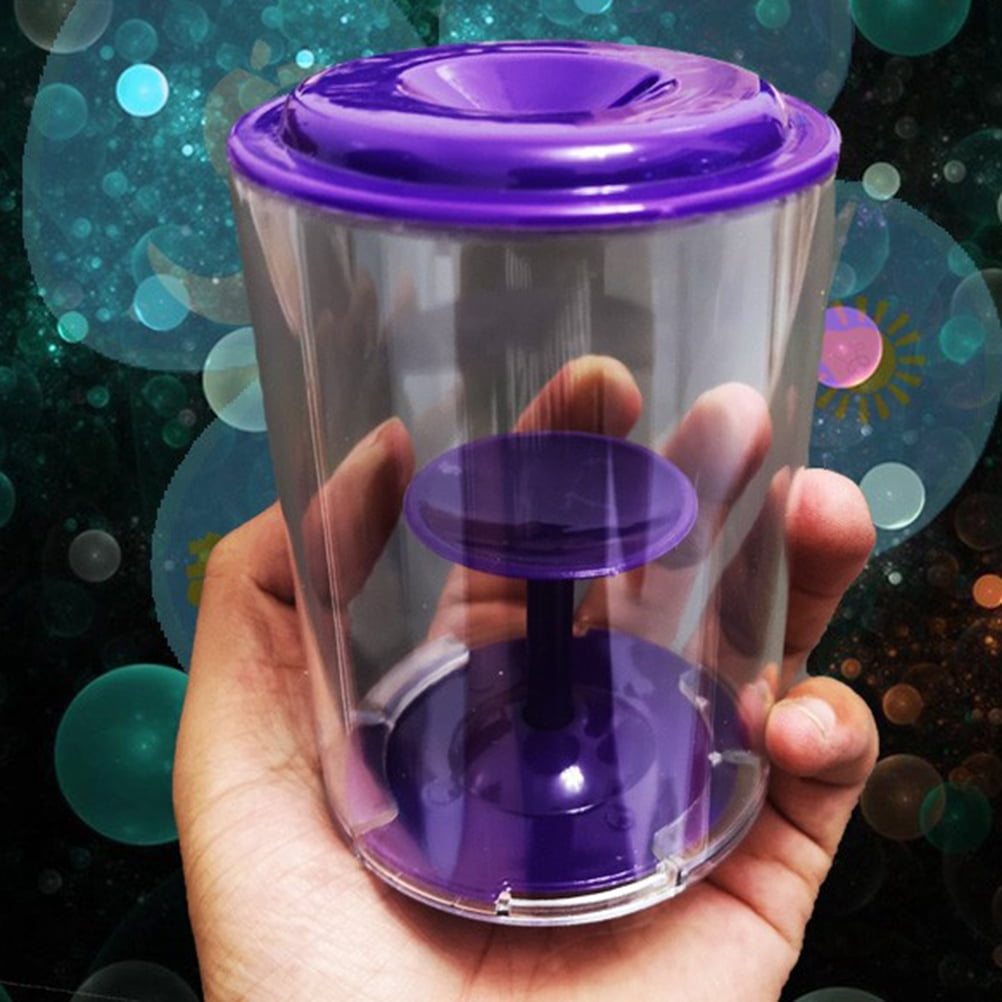 EXHUMKY Holder Coin Purple Plastic and Iron Rotative Coin Bank Durable ...