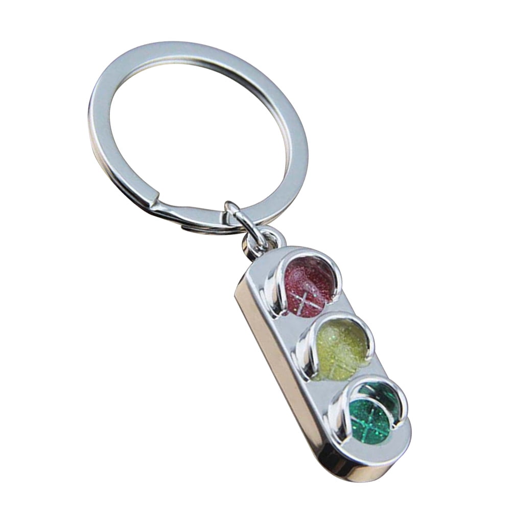 EXHUMKY Cool Keychain Metal Traffic Light for Graduation 3.8X1.3X0.39In ...