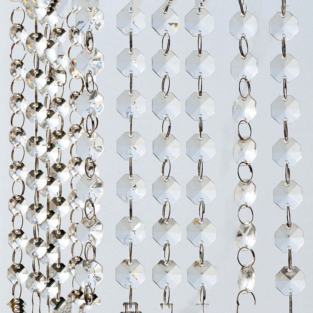 EXHUMKY White Acrylic Beads for Rhinestone Christmas Hanging Curtain ...
