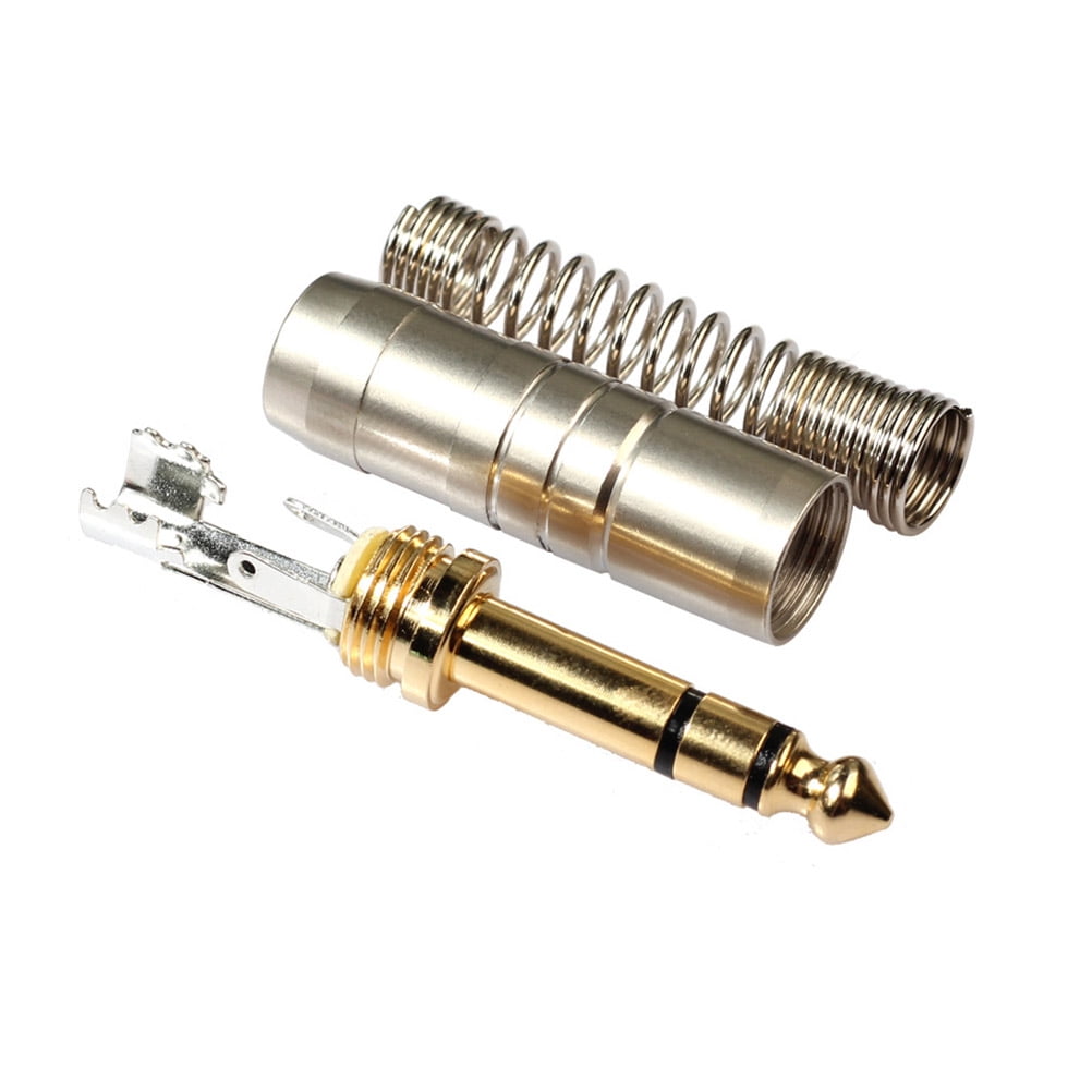 EXHUMKY Cylindrical Audio Plug Connector 2Pcs with Technology - Walmart.com