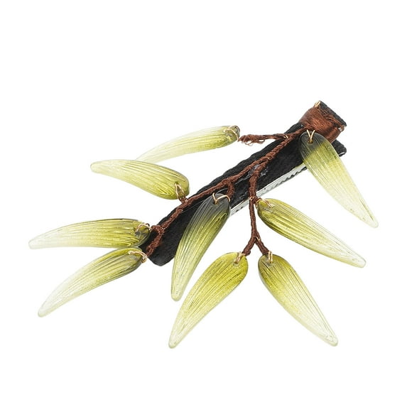 EXHUMKY Hair Barrette Leaf Shape Lightweight Portable 1Pack - Walmart.com