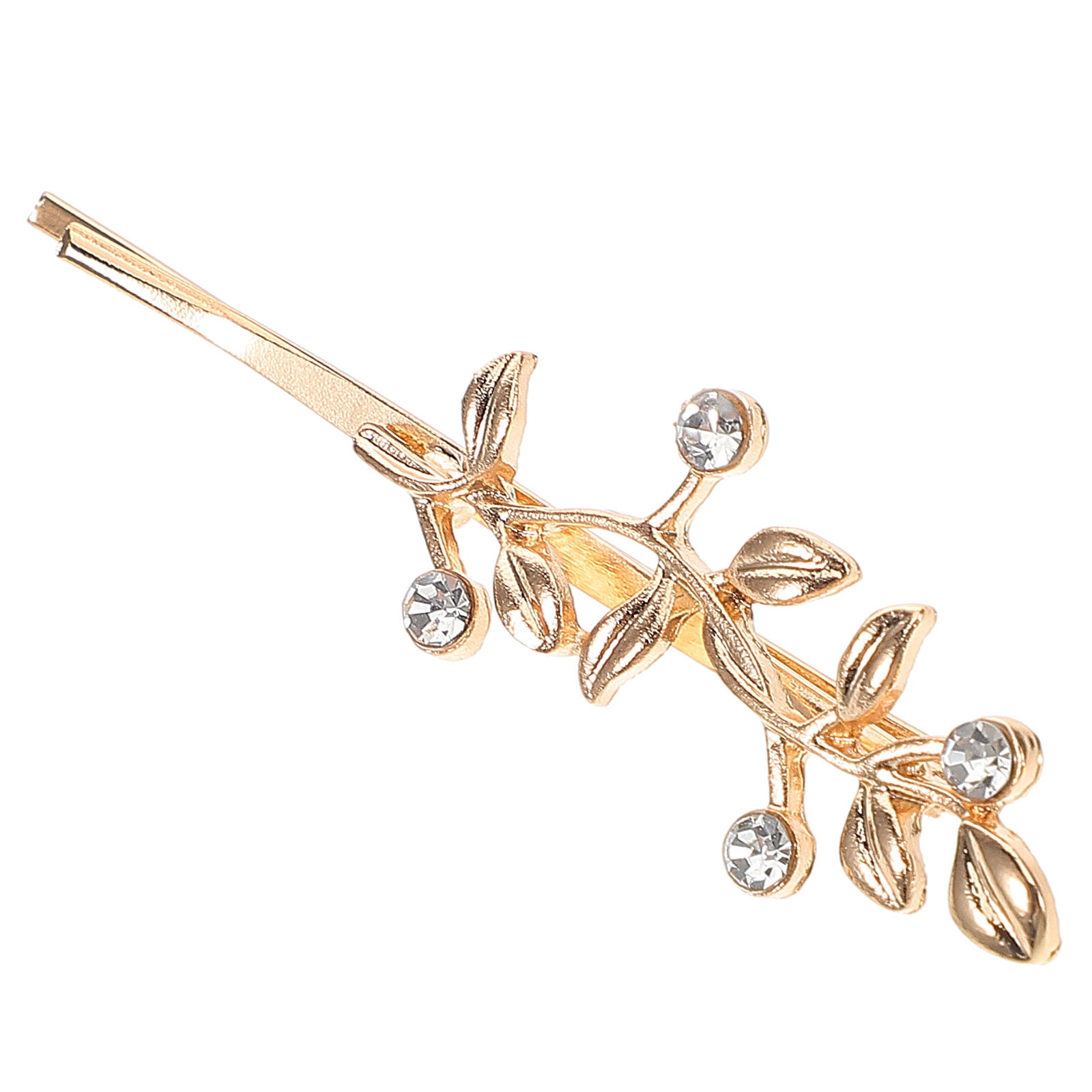 EXHUMKY Decorative Hair Pins Floral Branch Golden Alloy Versatile Use ...