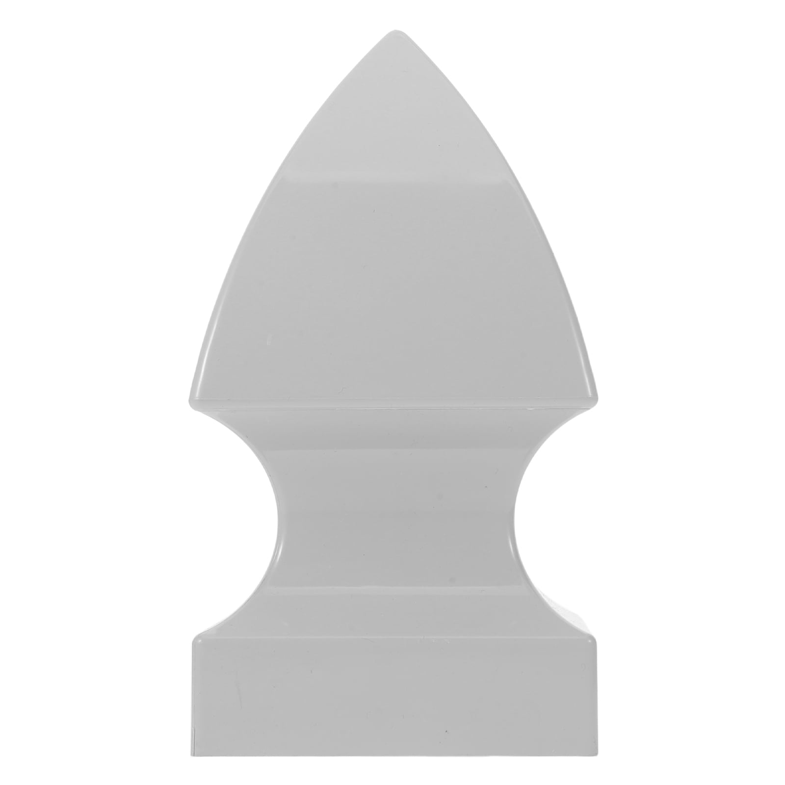 EXHUMKY Fence Post Covers Dark Grey PVC Pyramid Caps for Stair Post ...