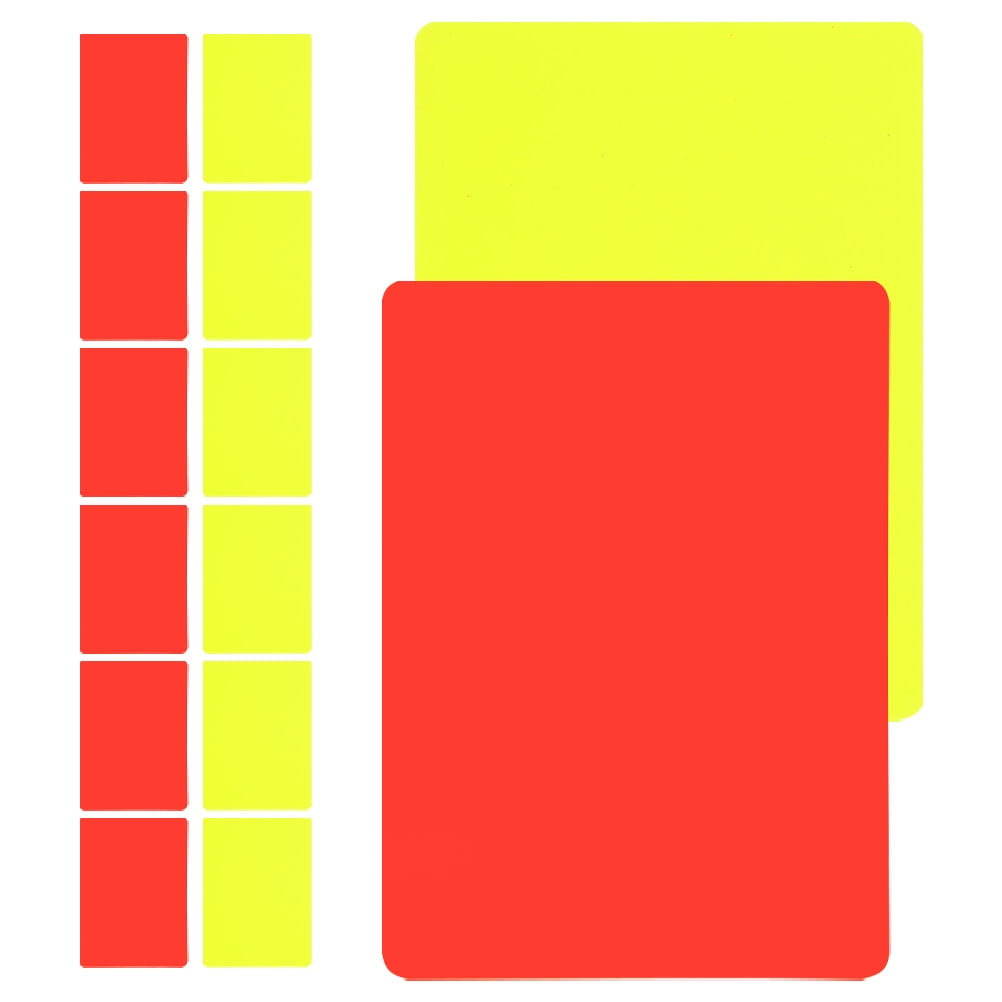 EXHUMKY Football Referee Score Card 14Pcs Referee Cards Red Yellow For ...