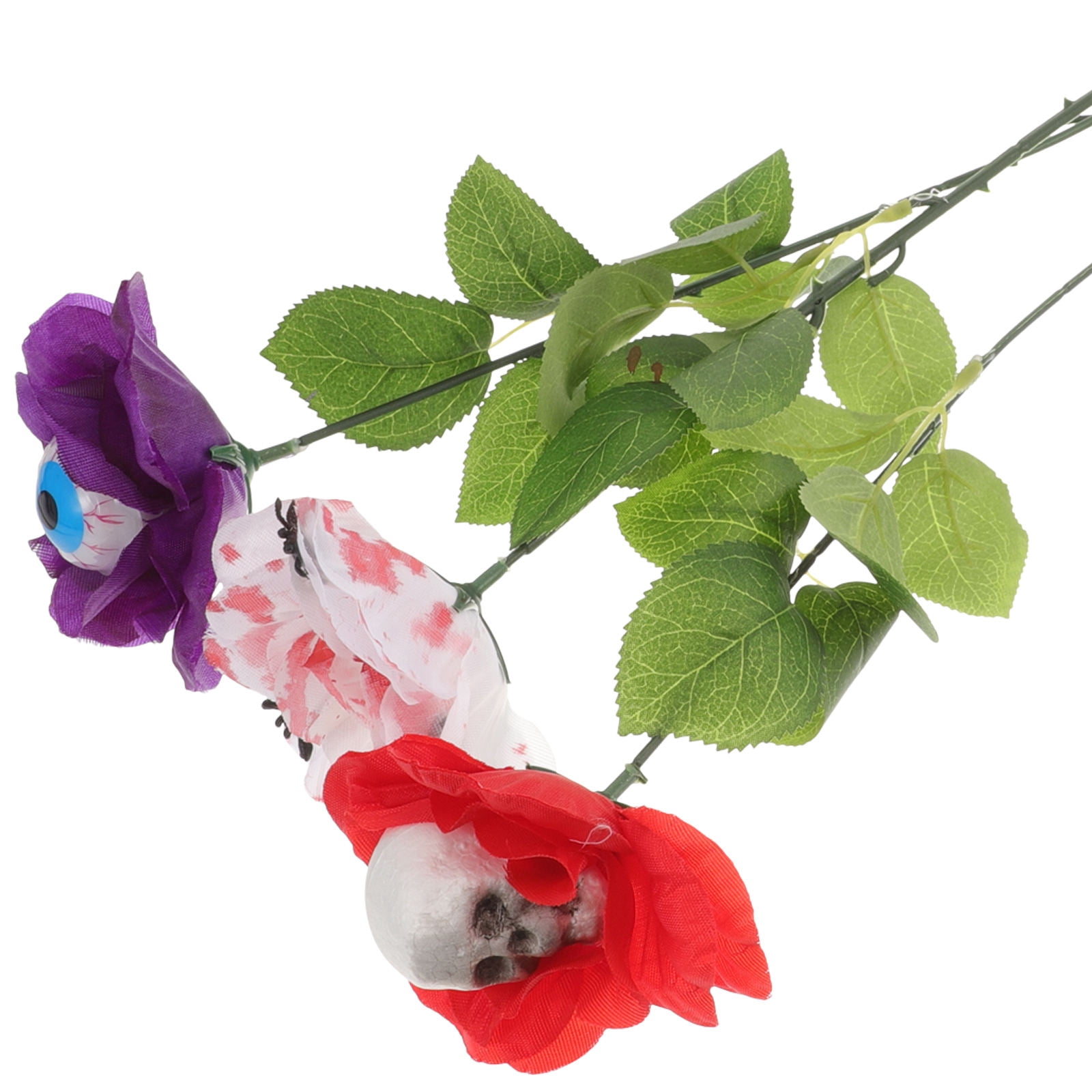 EXHUMKY Garden Decorations 3Pcs Fake Flowers with Spider Shape for ...