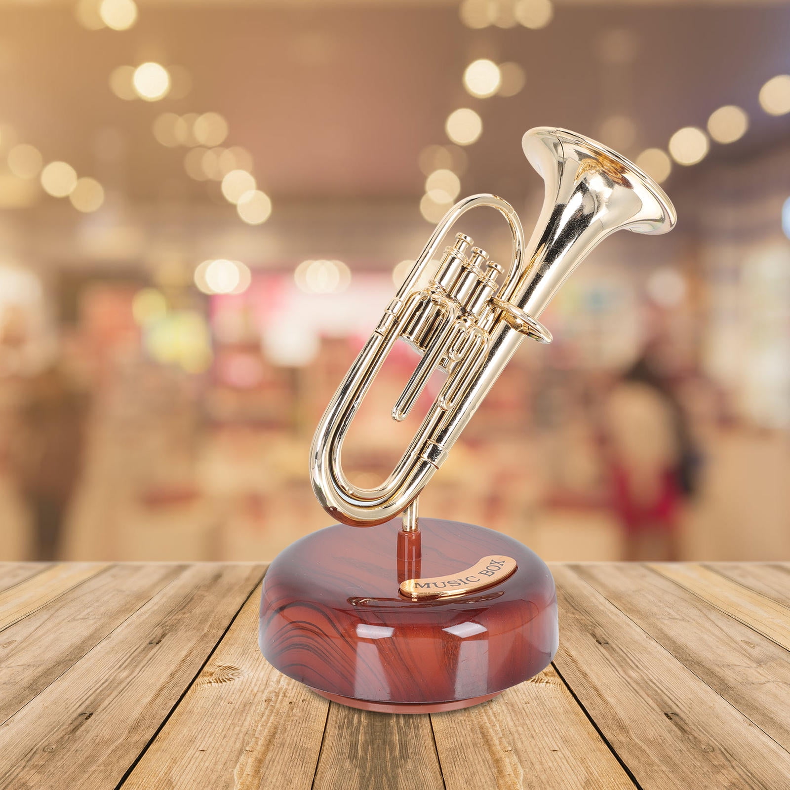 EXHUMKY Golden Creative Plastic Musical Instrument Shaped Decor for Use ...