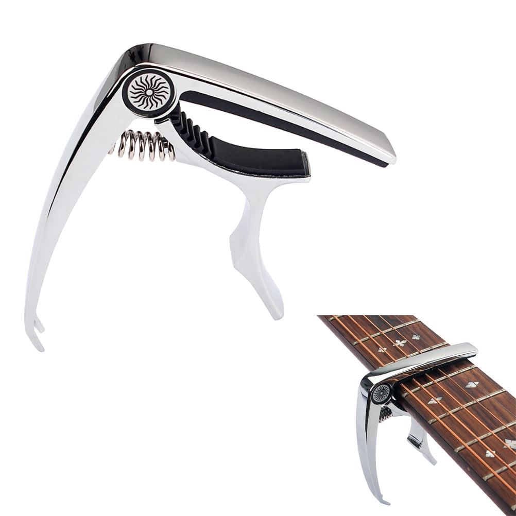 EXHUMKY Guitar Tuner Clip On Guitar Capo black Silicone 1Pcs - Walmart.com
