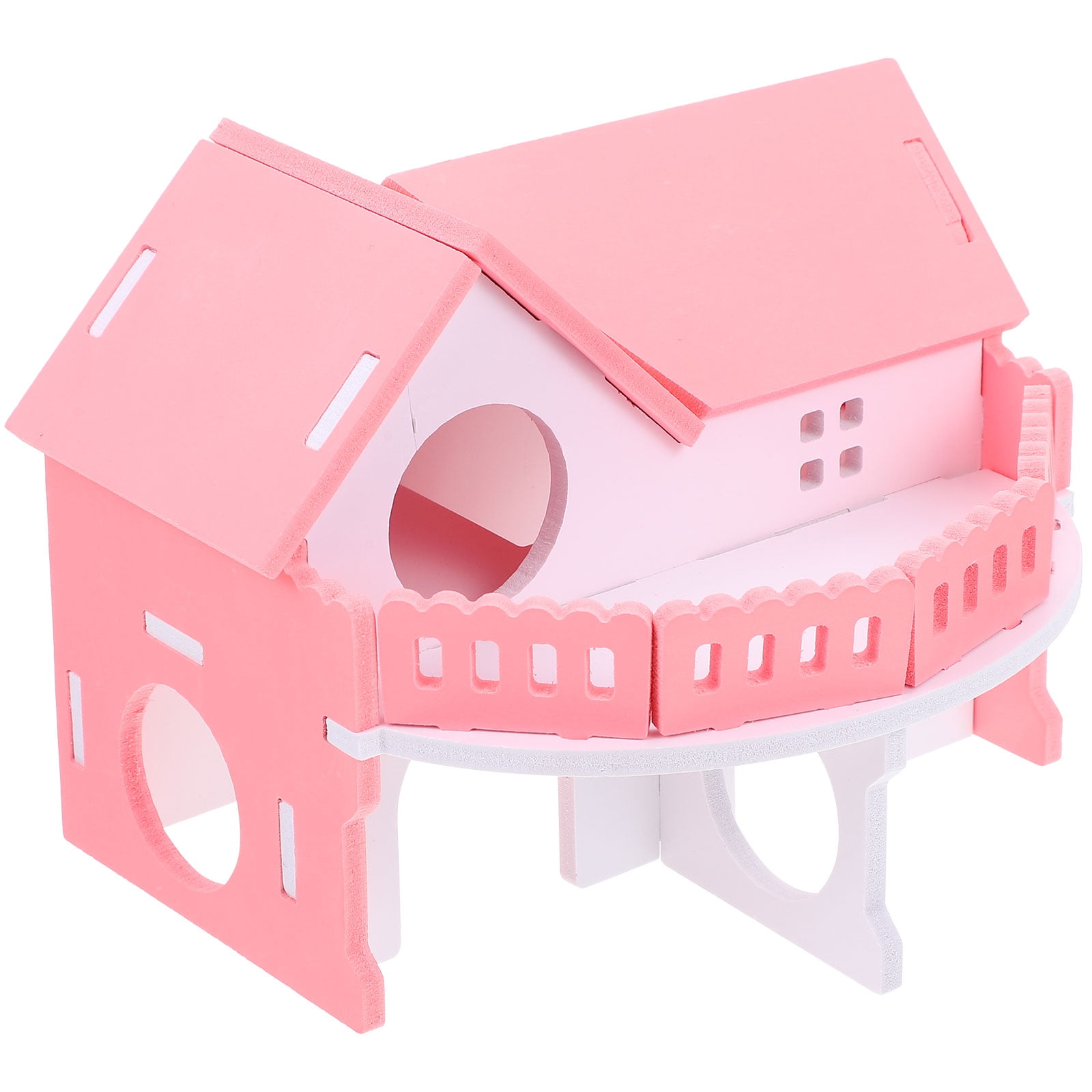 EXHUMKY Plastic Hamster Villa Resting Nest Small Animal House ...