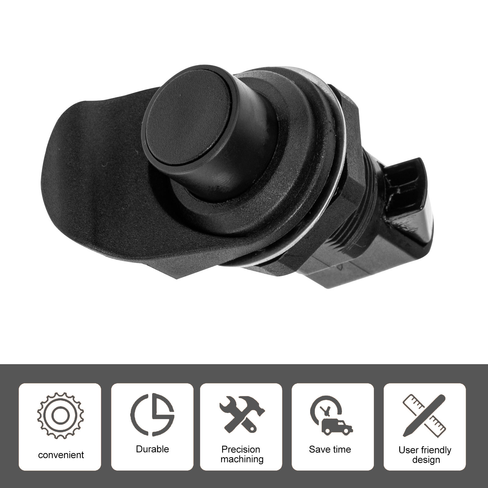 EXHUMKY Marine Door Latch 1 Set Push to Close Latch Plastic for Boat ...