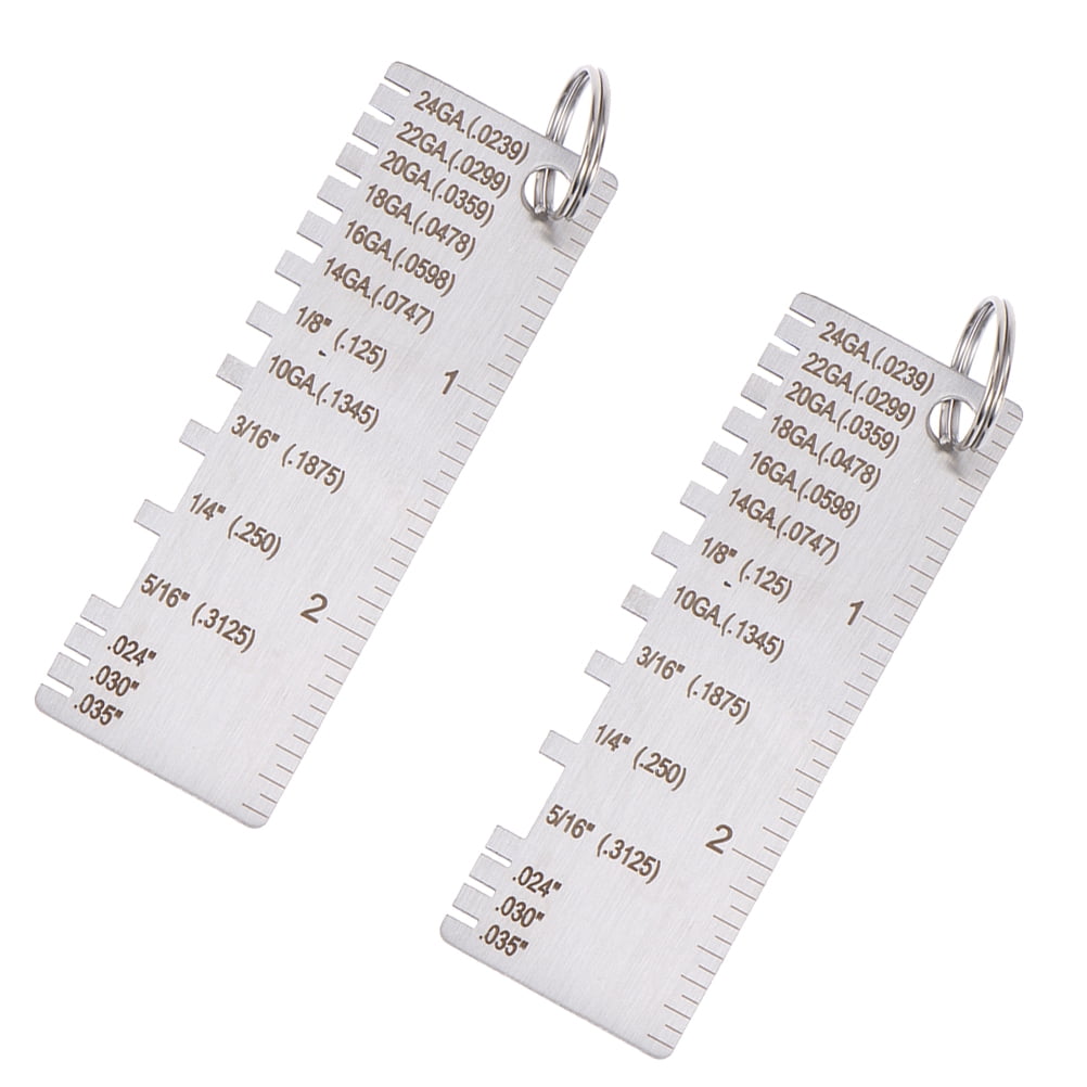 EXHUMKY Metal Thickness Gauge for Welding 2pcs High Precision Weld ...