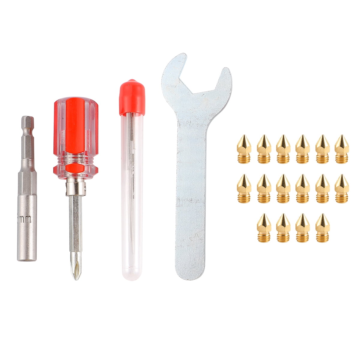 EXHUMKY Nozzle Cleaning Kit 3D Printer Brass Nozzles Professional Users ...
