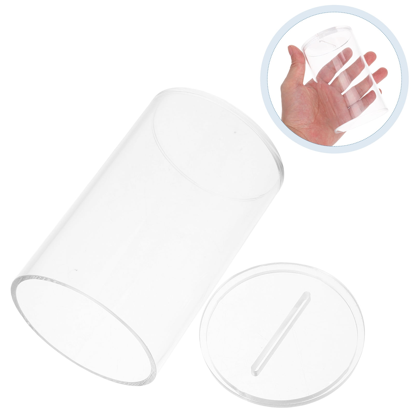 EXHUMKY Openable Clear Acrylic Bank Designed for Secure Cash Storage ...