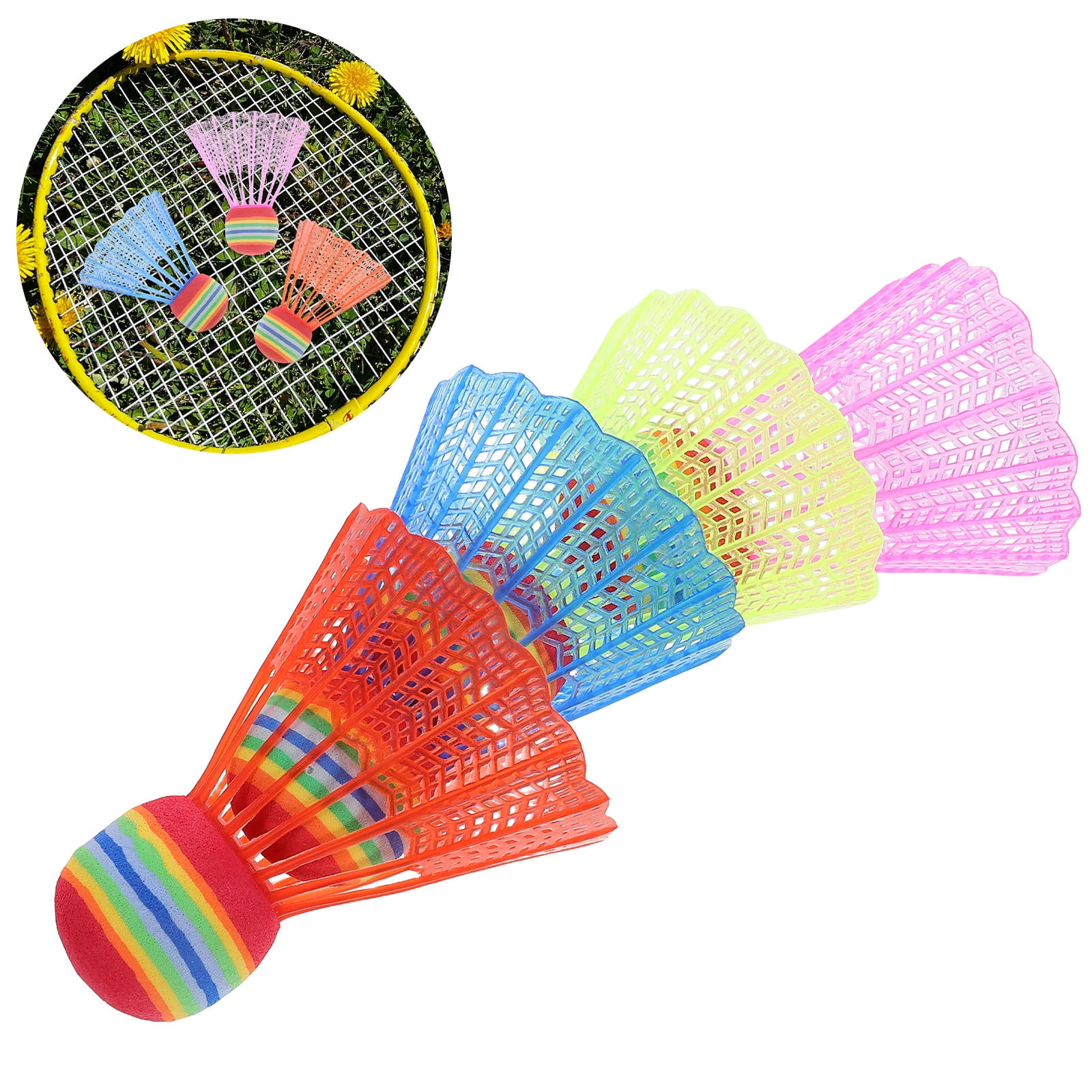 EXHUMKY Outdoor Sports Equipment 12Pcs Badminton Shuttlecocks For Kids ...