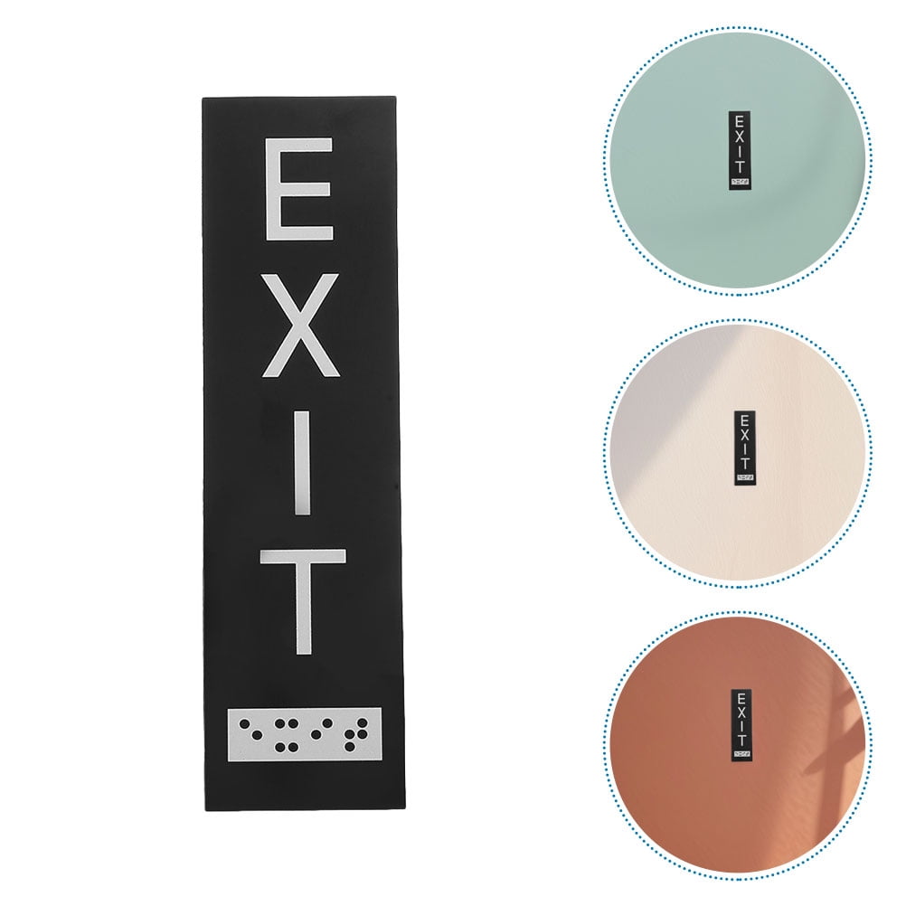 EXHUMKY Sleek Design Safety Exit Plate Exit Sign For Business Doors ...