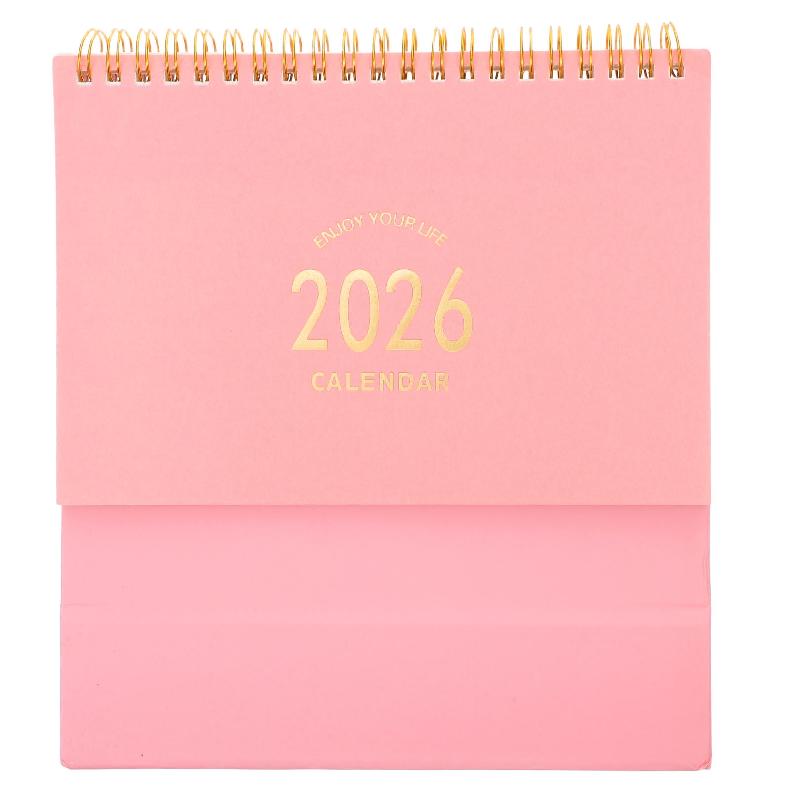 EXHUMKY Stand Up Desk Calendar Pink Paper 1Pack For Home Office Date ...