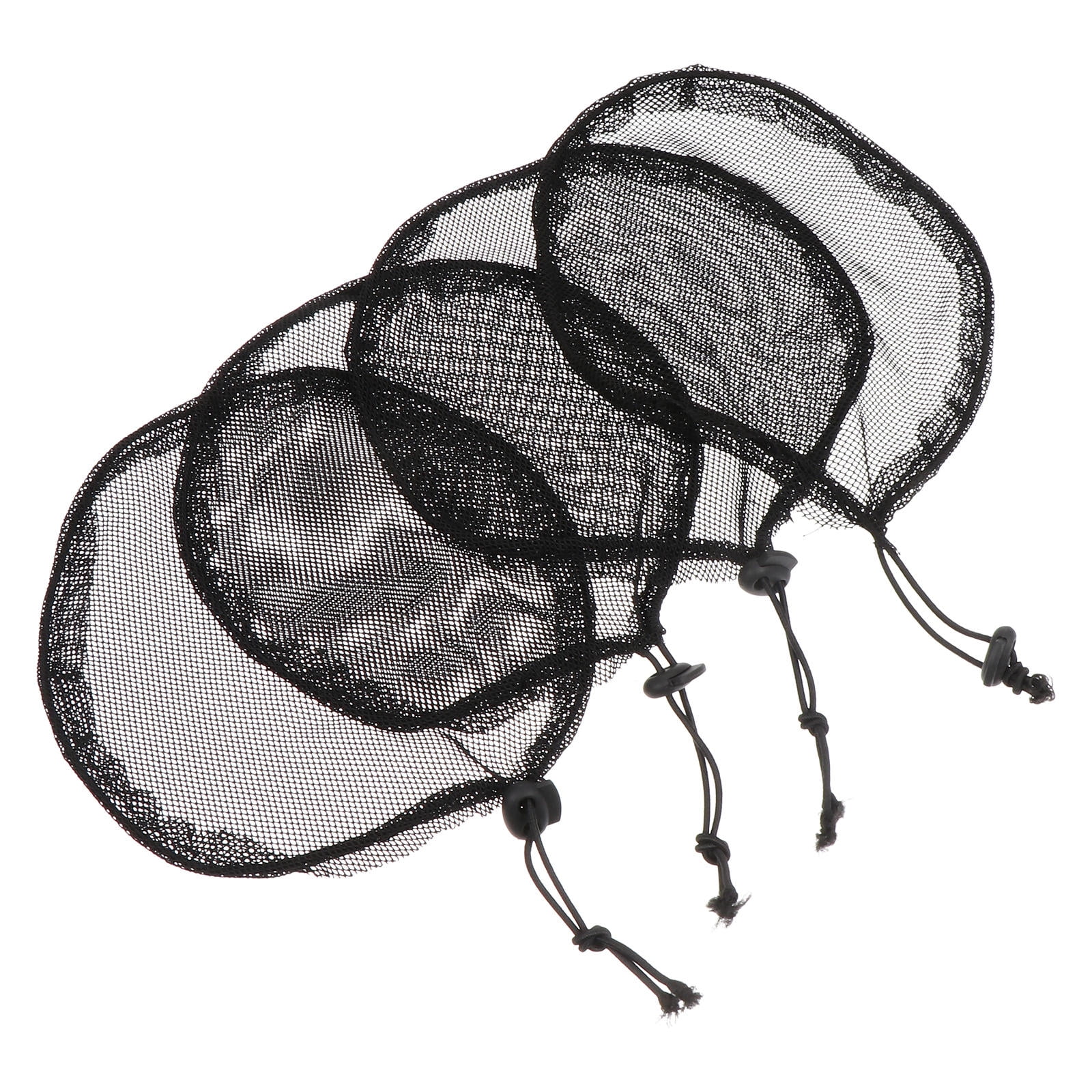 EXHUMKY Stretchy Plastic Hairnets for Drawstring Ponytail Easy to Use ...