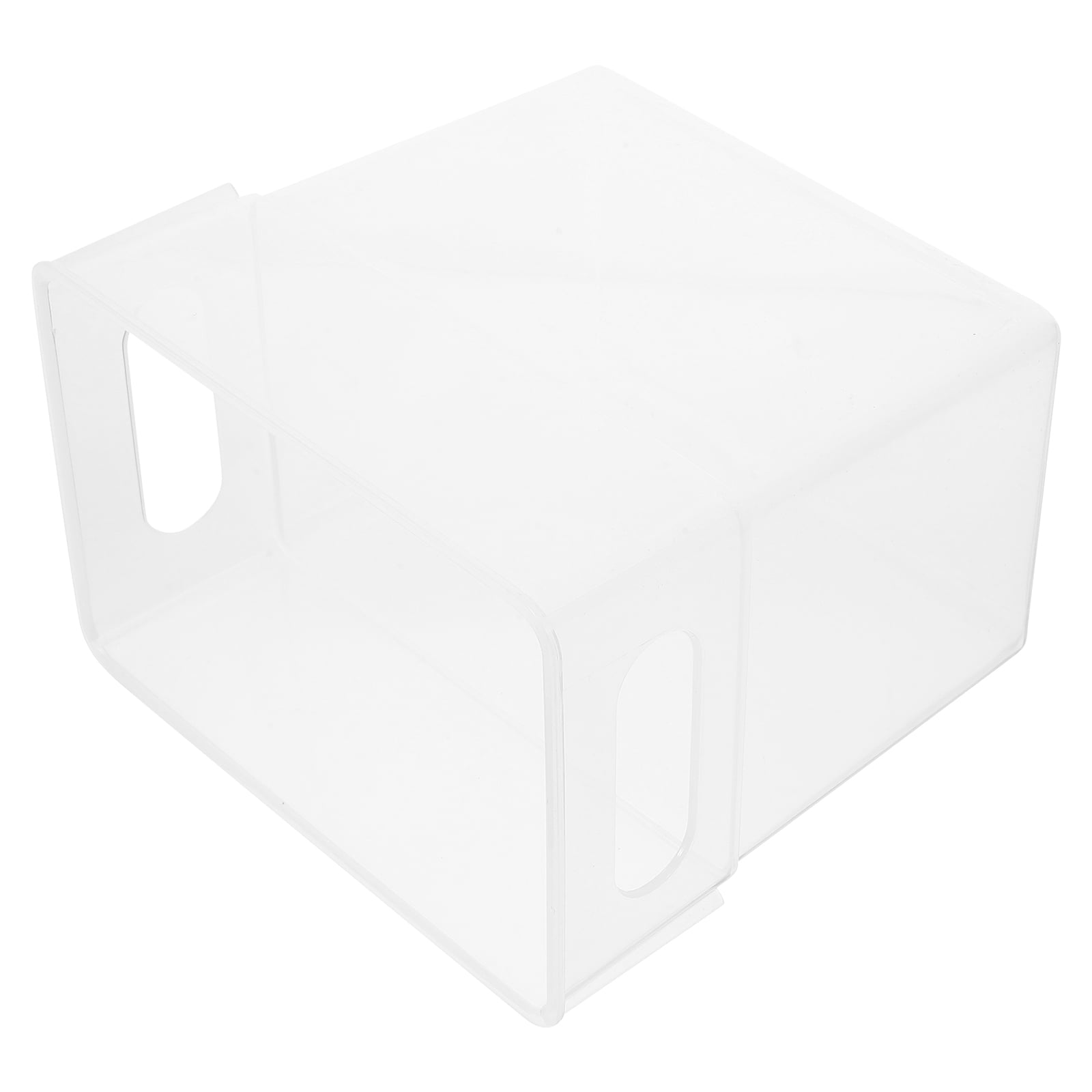 EXHUMKY Transparent Plastic Storage Basket for Home Office Bathroom ...