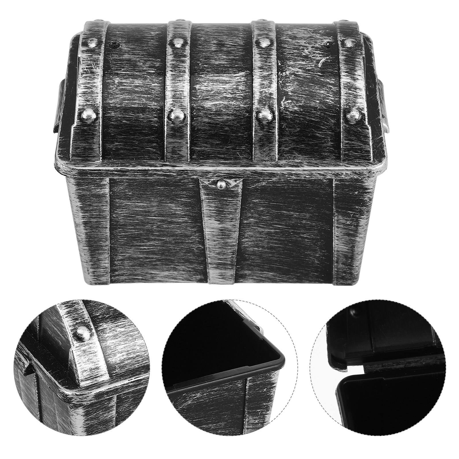 EXHUMKY Vintage Pirate Treasure Chest Toy Box for Home Use Plastic ...