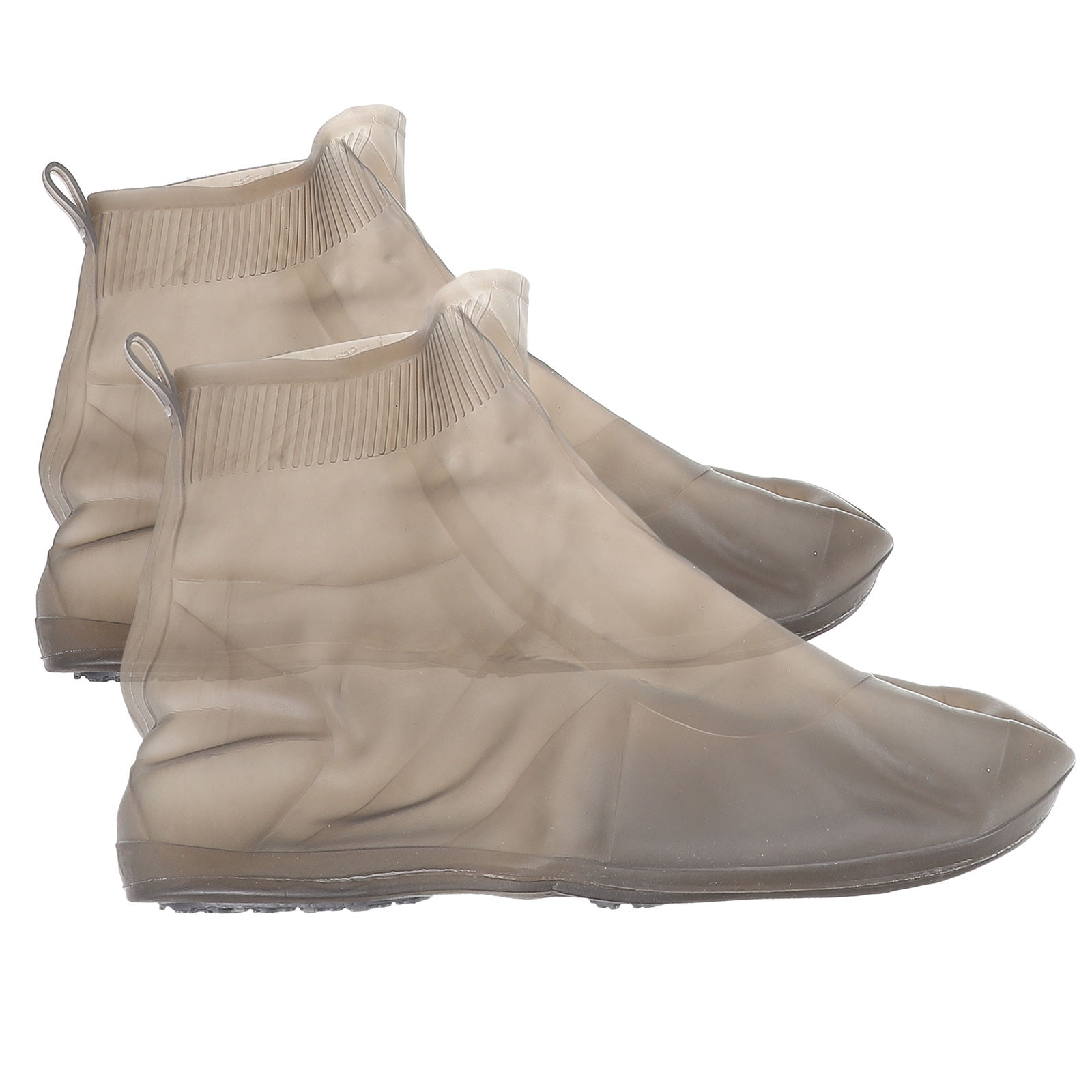 EXHUMKY Waterproof Rain Boot Covers 1 Pair of Grey Silicone for Men and ...