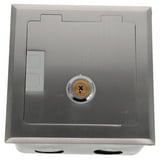 EXHUMKY Ultrathin Recessed Floor Outlet Box Waterproof with Removable ...