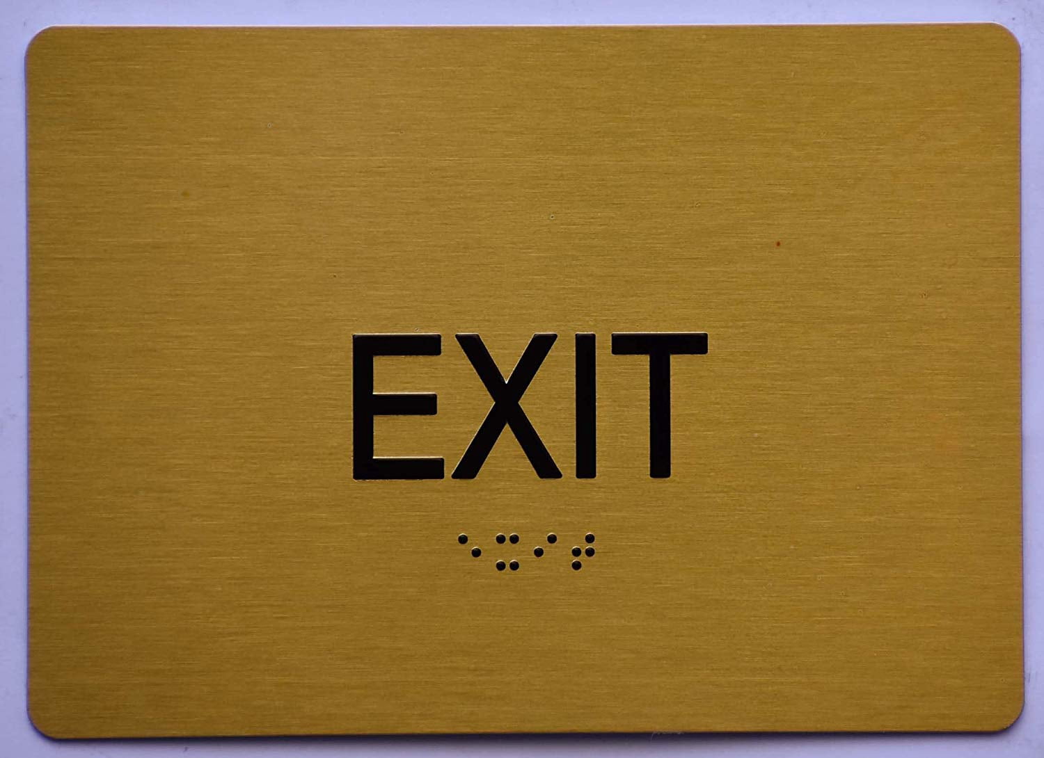 EXIT Sign-Gold(Aluminium, Gold/Black,Size 5x7) The Sensation line ...