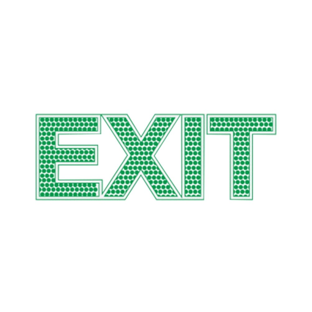 EXIT Sign Noctilucence Luminous Wall Sticker Decal Emergency Door Gate ...