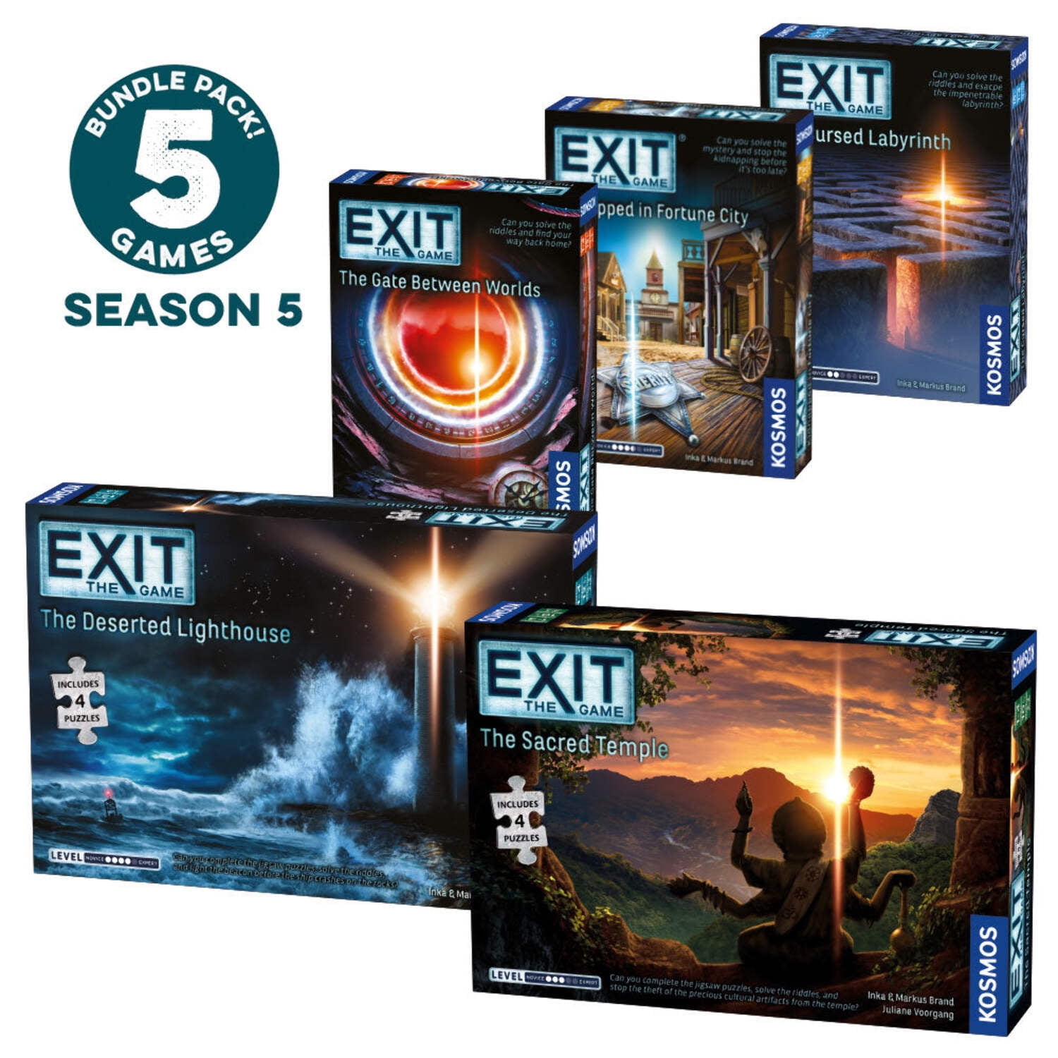 EXIT: The Game, Season 5 Bundle. Five-Pack: Gate Between Worlds, Cursed ...
