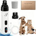 EXLEAF 2-Speed, Rechargeable Quiet Trimmer, Gentle Electric Pet Tool ...