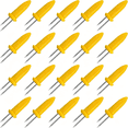 EXLEAF 20 Pcs Stainless Steel Corn on the Cob Holders,Bbq Corn on a ...