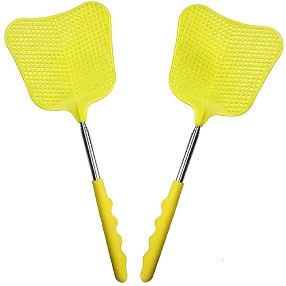 EXLEAF 2026 New 2Pcs Telescopic Fly Swatters Durable Plastic Heavy Duty ...