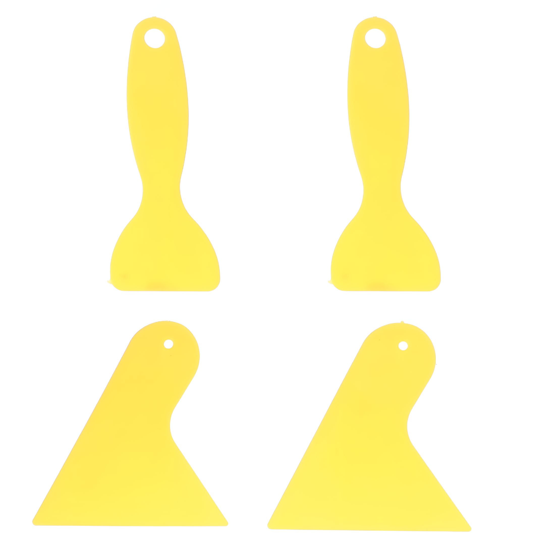 EXLEAF 2026 New 4Pcs Plastic Scraper Tool Mini Spatula Car Vinyl Wrap ...