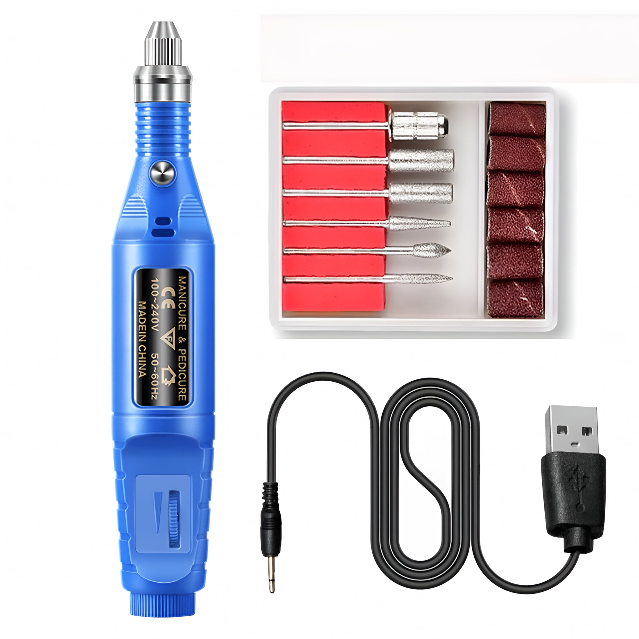 EXLEAF 2026 New Fingernail Drill Nail File Art Electric Drill File ...