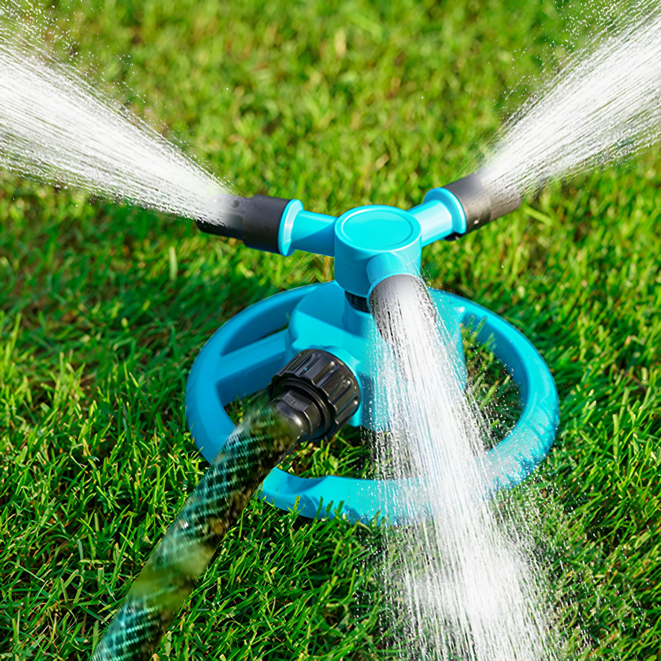 EXLEAF 2026 New Sprinklers for Yard,360 Degree Automatic Rotating Large ...
