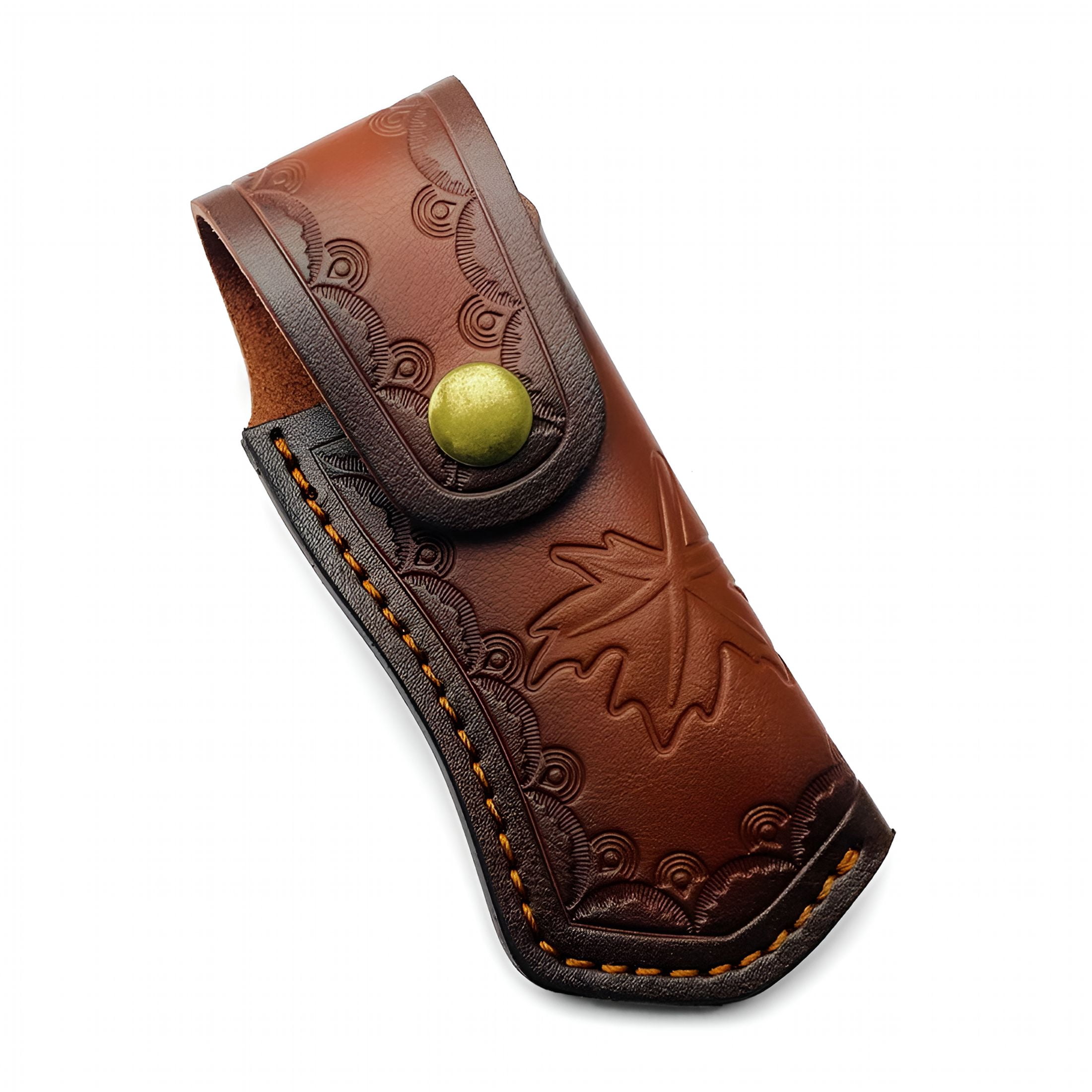 EXLEAF 2026 New Vintage Leather Sheath Knife Case Pocket Folding Knife ...