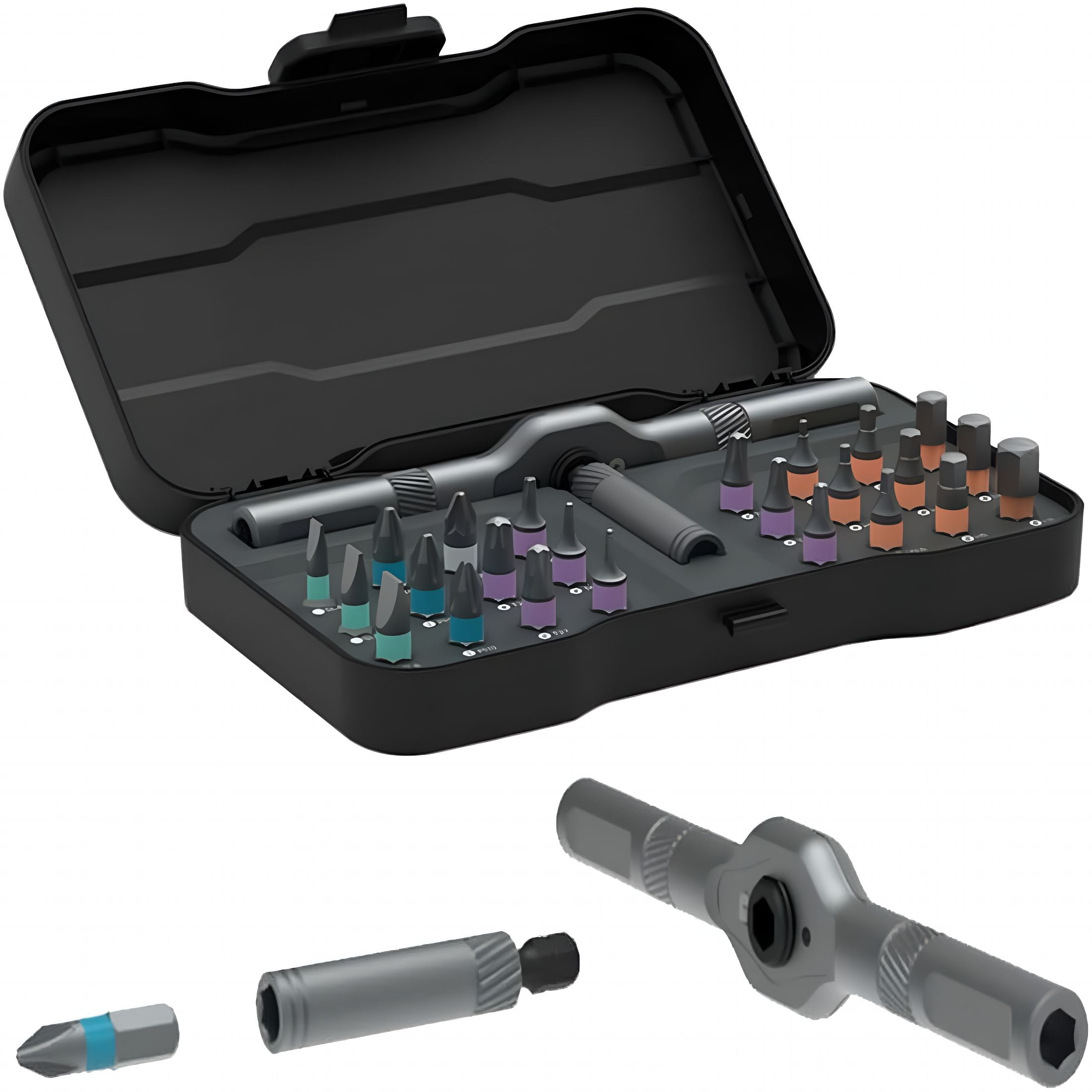EXLEAF 24 in 1 Diy Screwdriver Set,Ratchet Screwdriver Set Magnetic ...