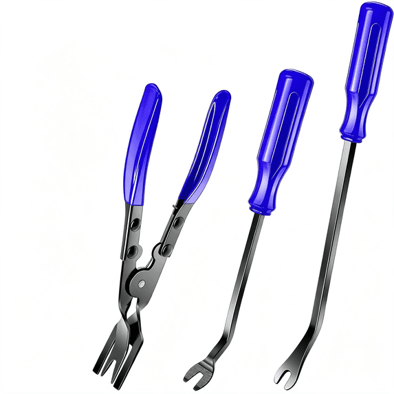 EXLEAF 3 Pcs Auto Clip Pliers Fastener Remover Tool Car Clip Removal ...