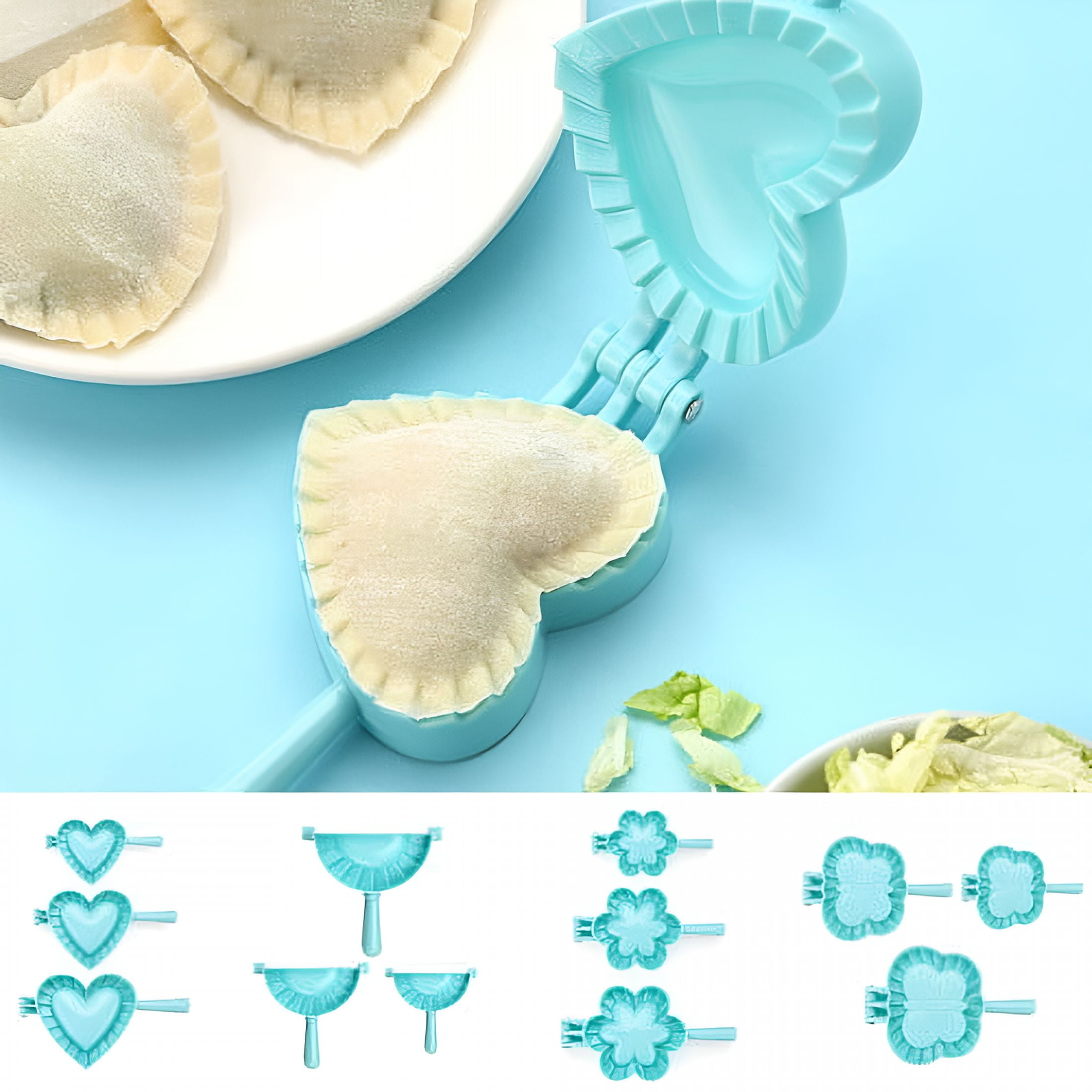 EXLEAF 3 Pcs/Set Dough Press Set Kitchen Gadget for Large and Small ...