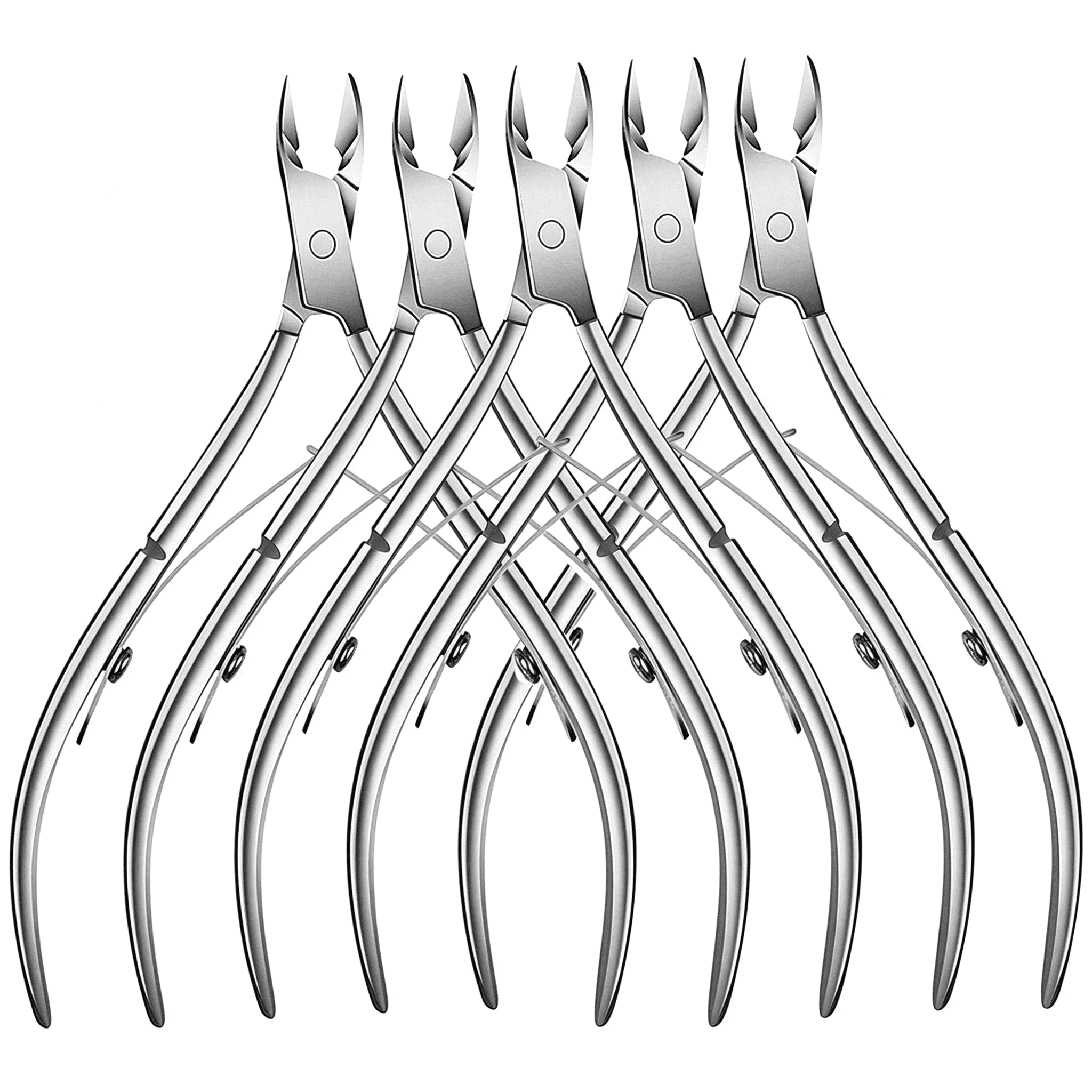 EXLEAF 5 Packs Cuticle Trimmer,Cuticle Nippers Professional Stainless ...