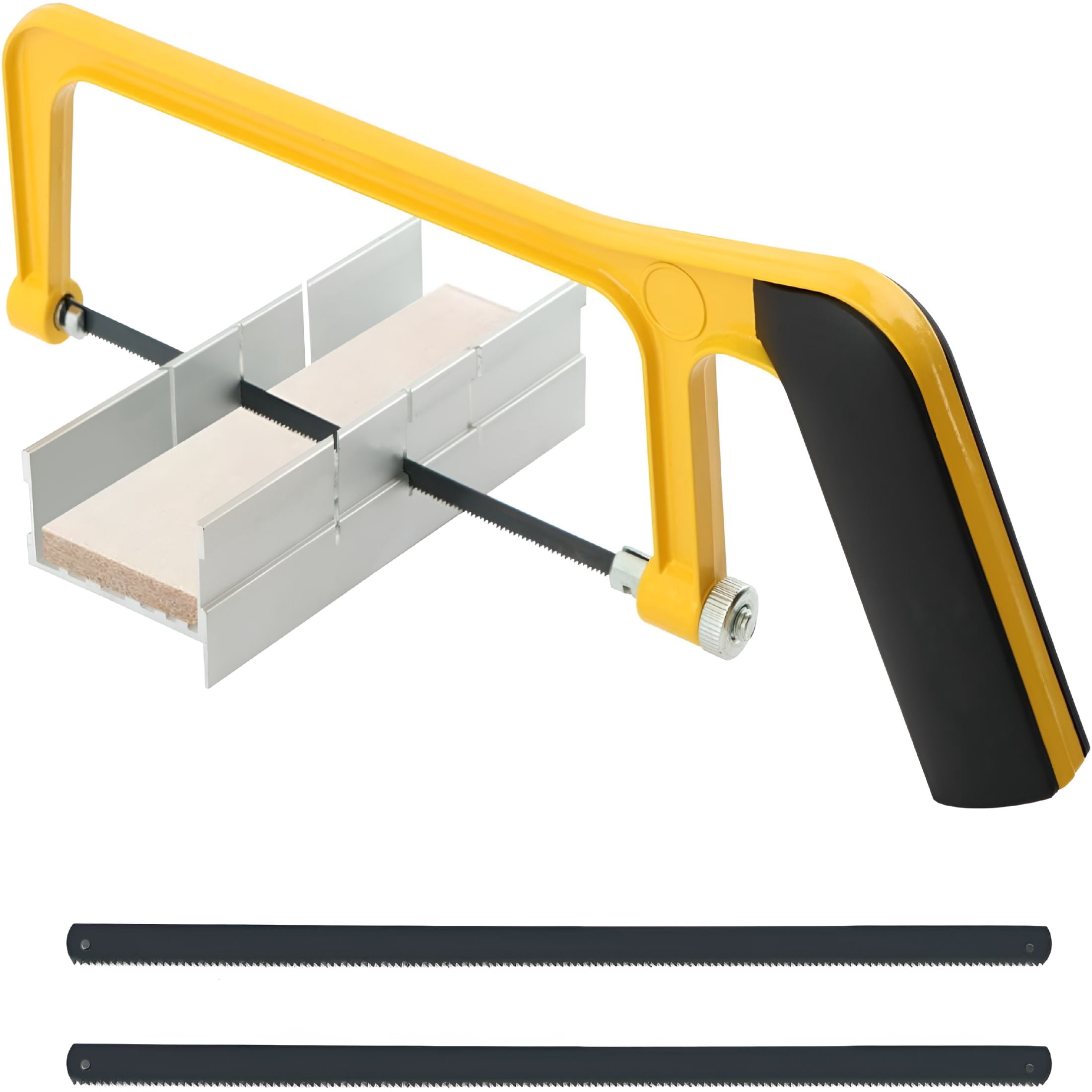 EXLEAF 6'' Mini Hacksaw and Mitre Block Set, Compact Hand Operated Hack ...