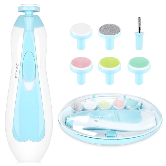 EXLEAF Baby Nail Trimmer Electric, Baby Nail Clippers, 6 in 1 Baby Nail ...